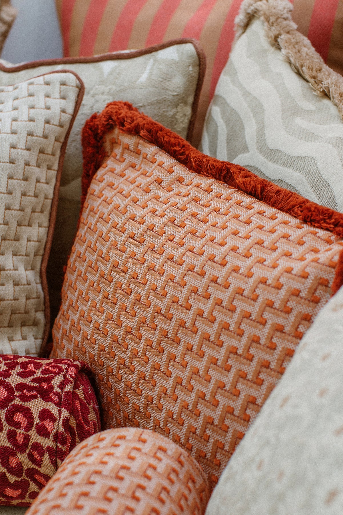 Cushion Janis Burnt Orange – Palais Sustainable Luxury